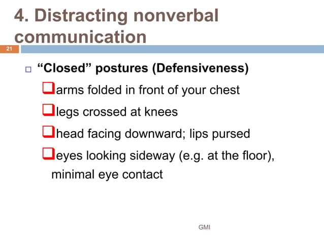 Nonverbal communication.pptx | Medical Health