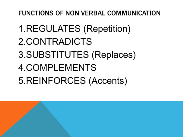Non Verbal Communication Pptx