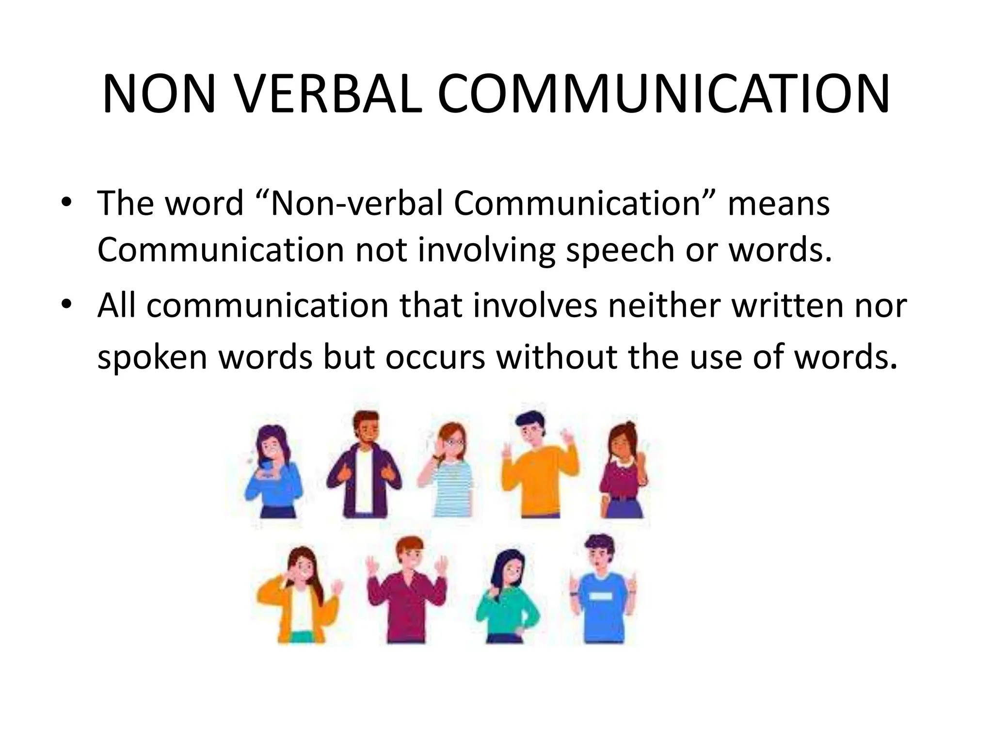 NON VERBAL COMMUNICATION.pptx | Technology & Computing