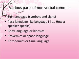 Non verbal communication | PPT