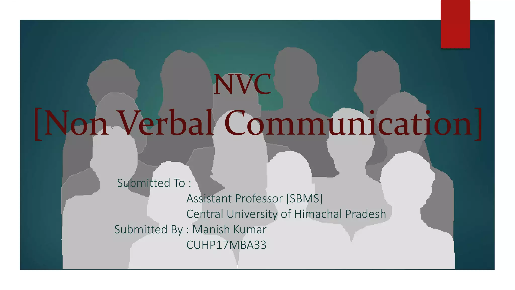 Non verbal communication and intercultural communication | PPTX