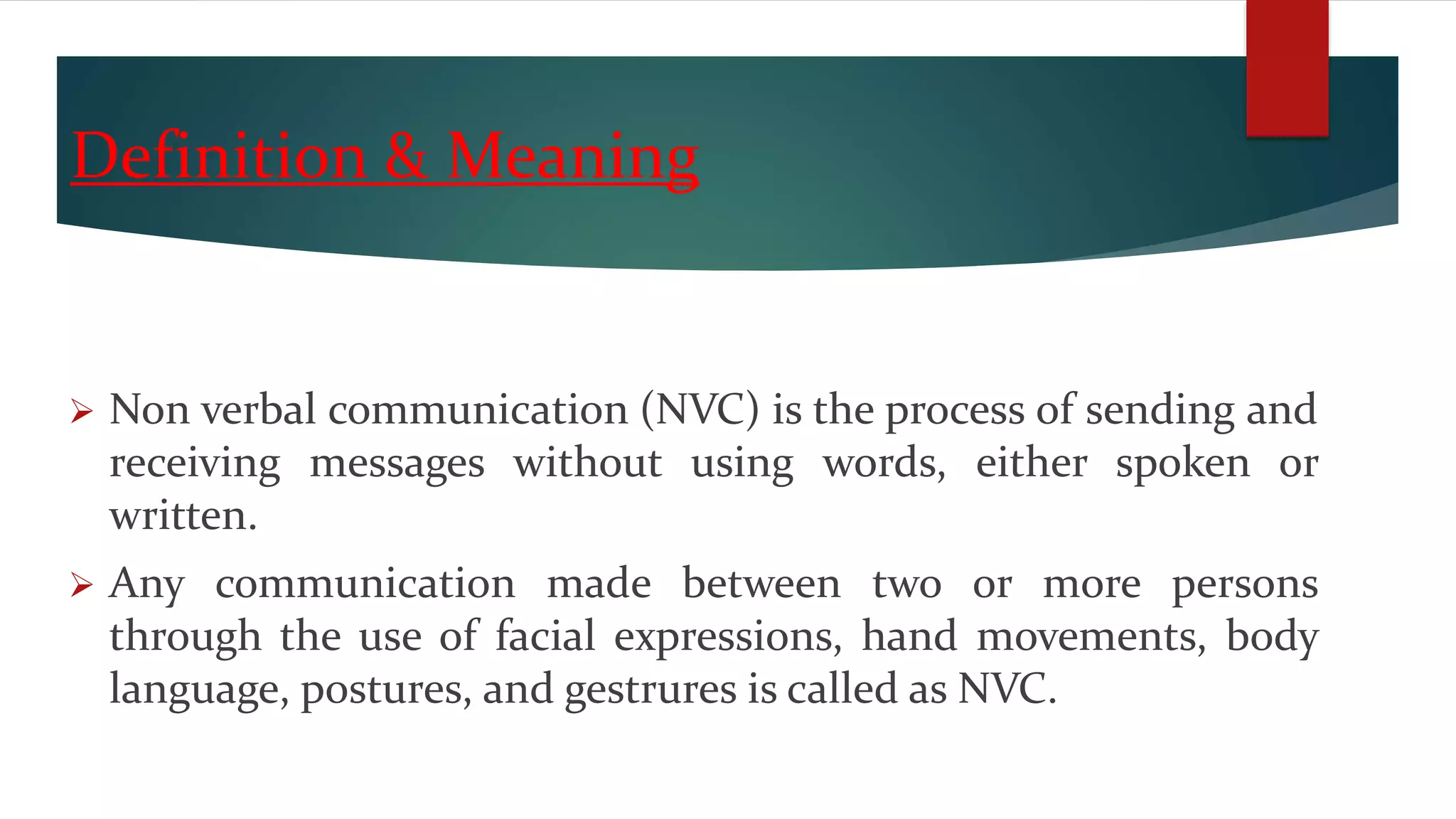 Non verbal communication and intercultural communication | PPTX
