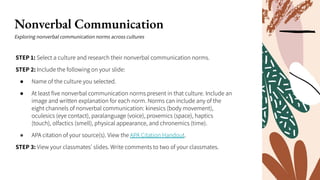 Nonverbal Communication Assignment - Intercultual Communication.pdf