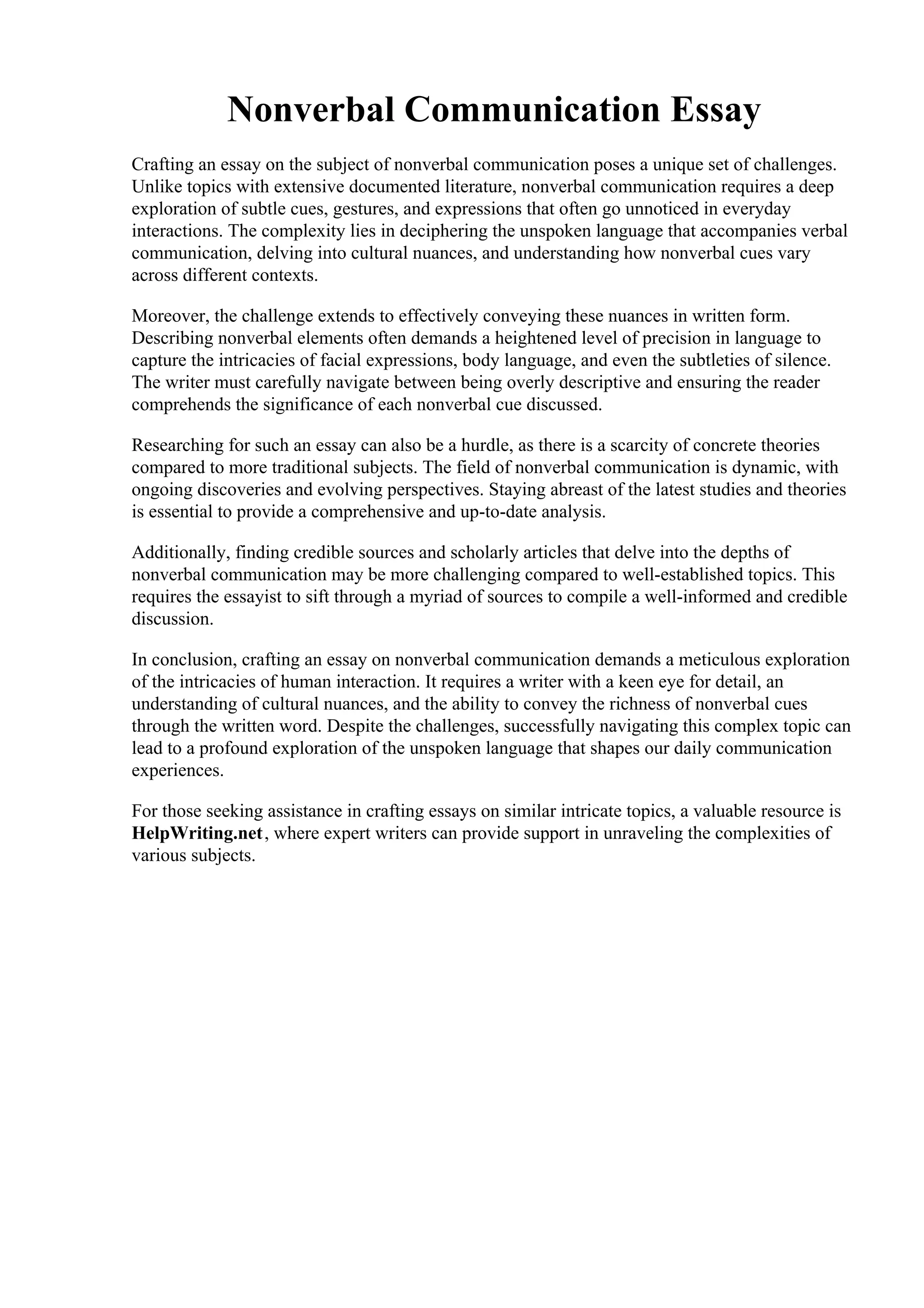 Nonverbal Communication Essay.pdf