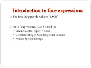 Nonverbal communication final | PPT