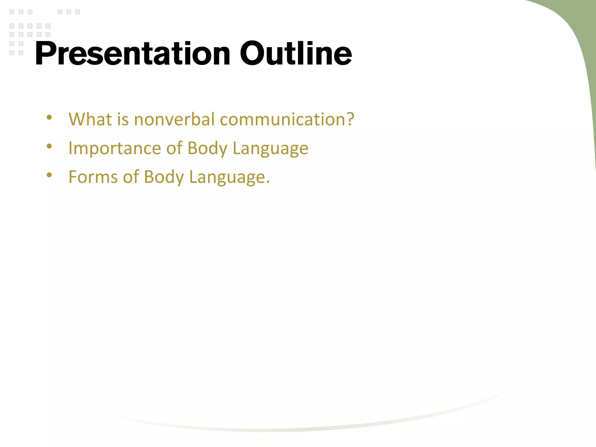 Non-Verbal Communication | PPT