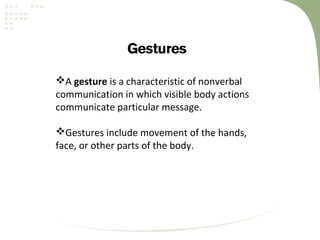 Non-Verbal Communication | PPT