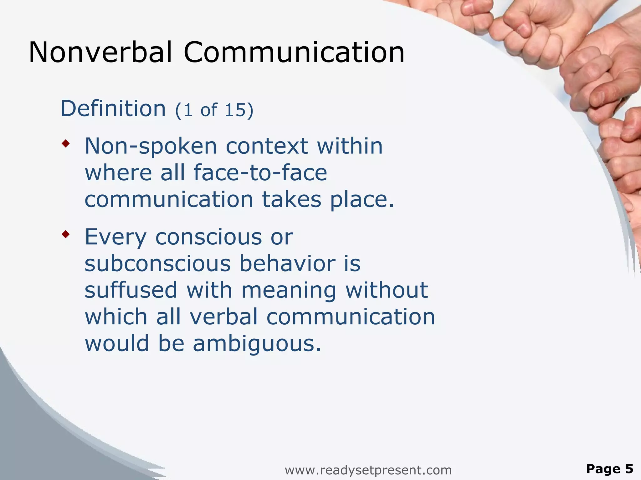 Nonverbal communication | PPT