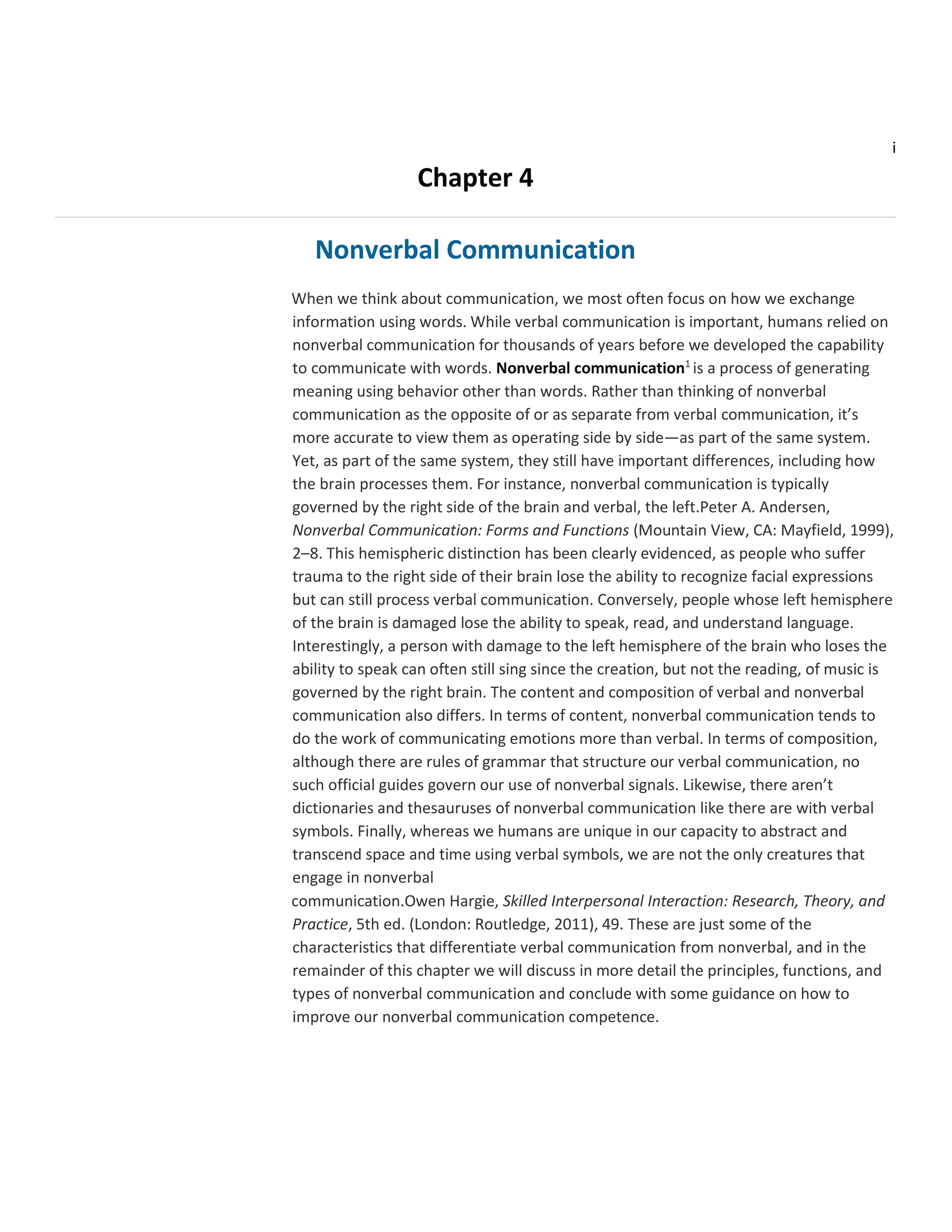 Nonverbal communication | PDF