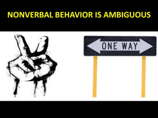 Nonverbal communication powerpoint | PPTX