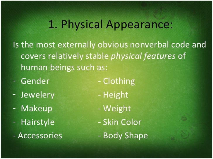 Non verbal communication