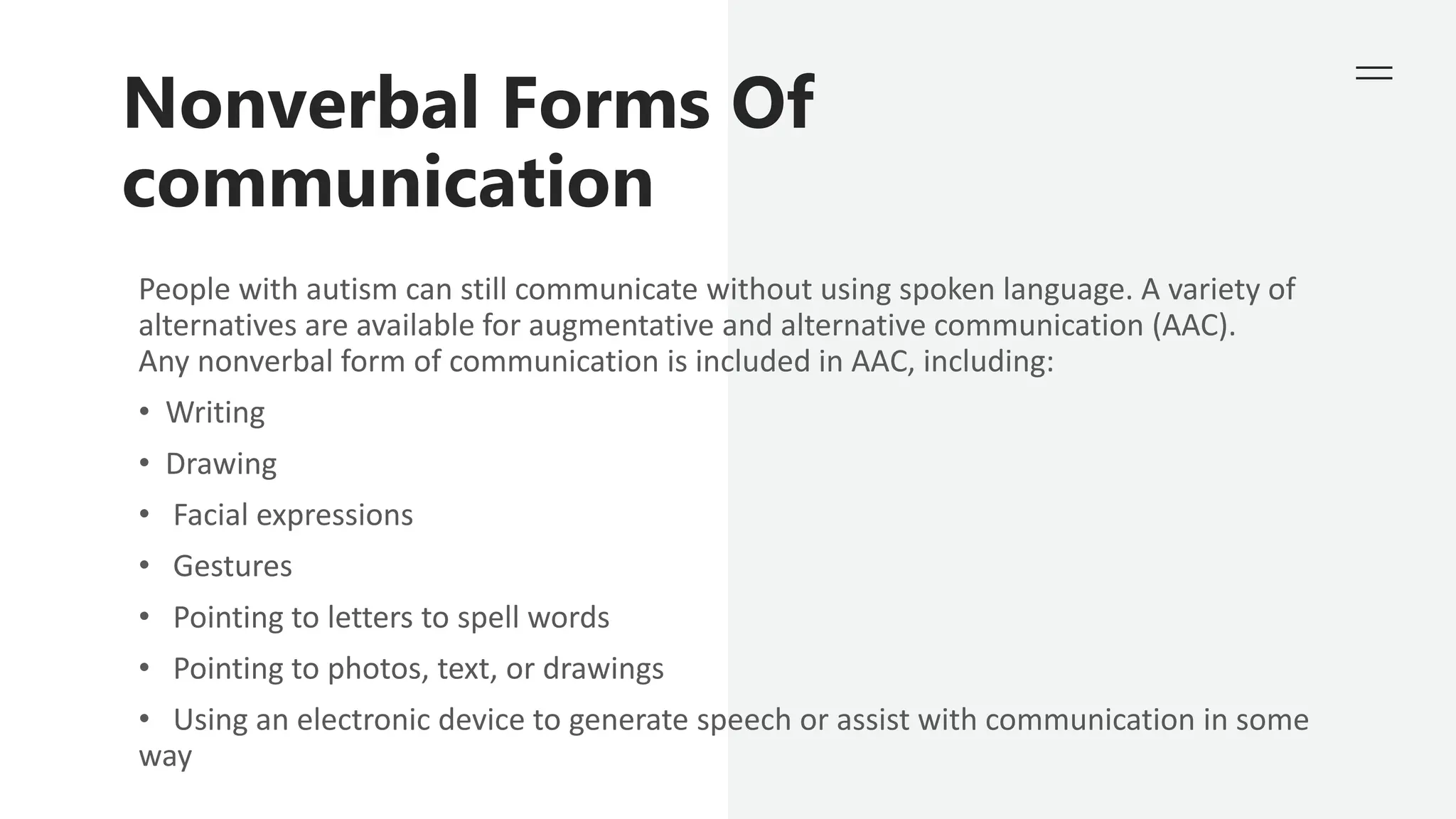 Nonverbale therapy for autistic children.pptx