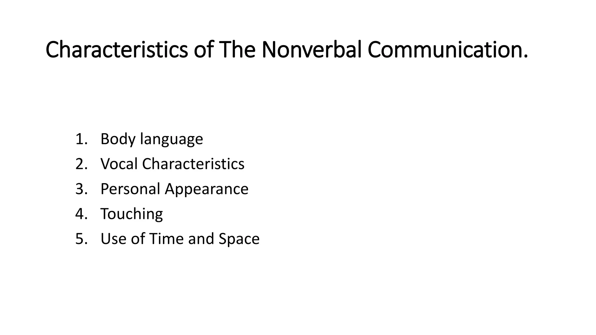 Nonverball communication (presentation) | PPTX