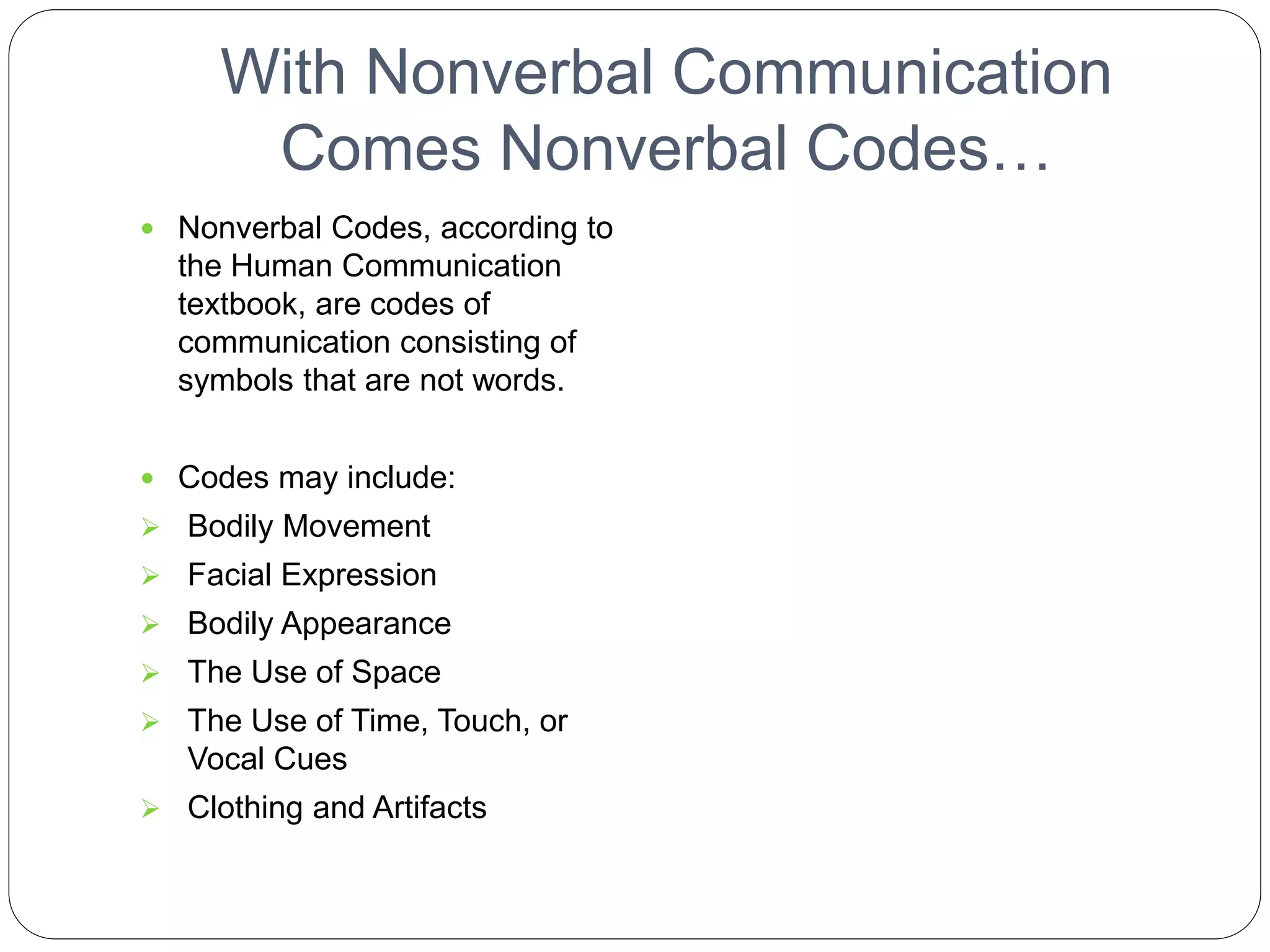 Meaning Of Non-Verbal Communication | PPTX