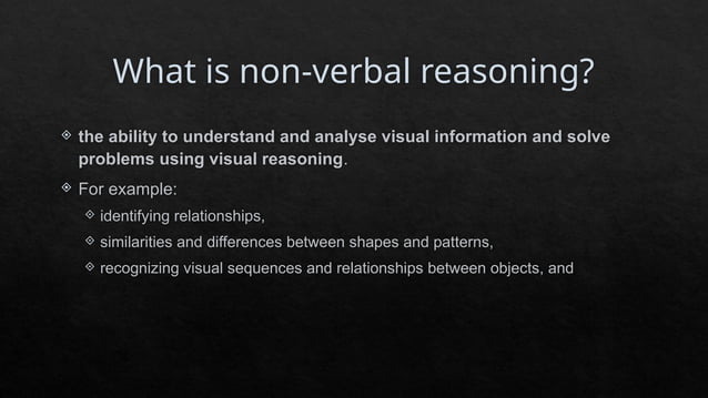 Non Verbal Reasoning for career and competitive exams | PPTX