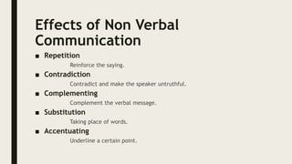 The Non Verbals Communication, communication skills | PPT