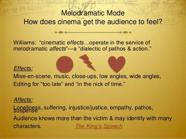 Non verbal signs, Melodrama, LUC
