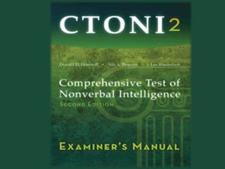 Nonverbal tests of intelligence | PPTX