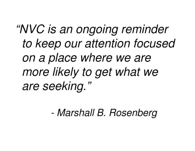 Nonviolent Communication - NVC | PDF