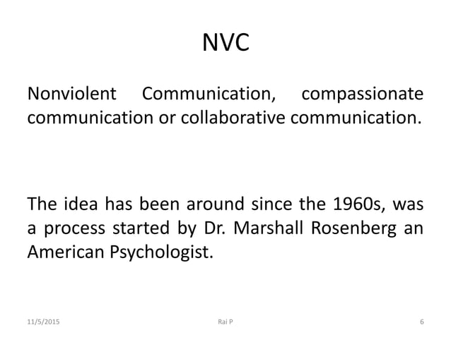 Non violent communication | PPTX