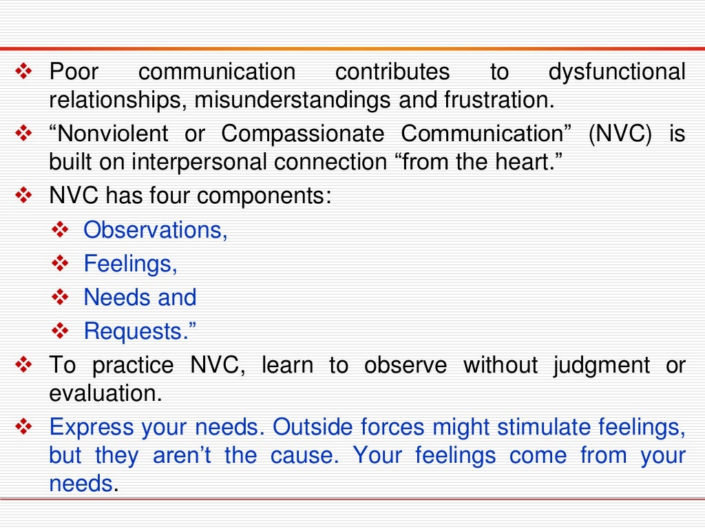 Non-Violent communication