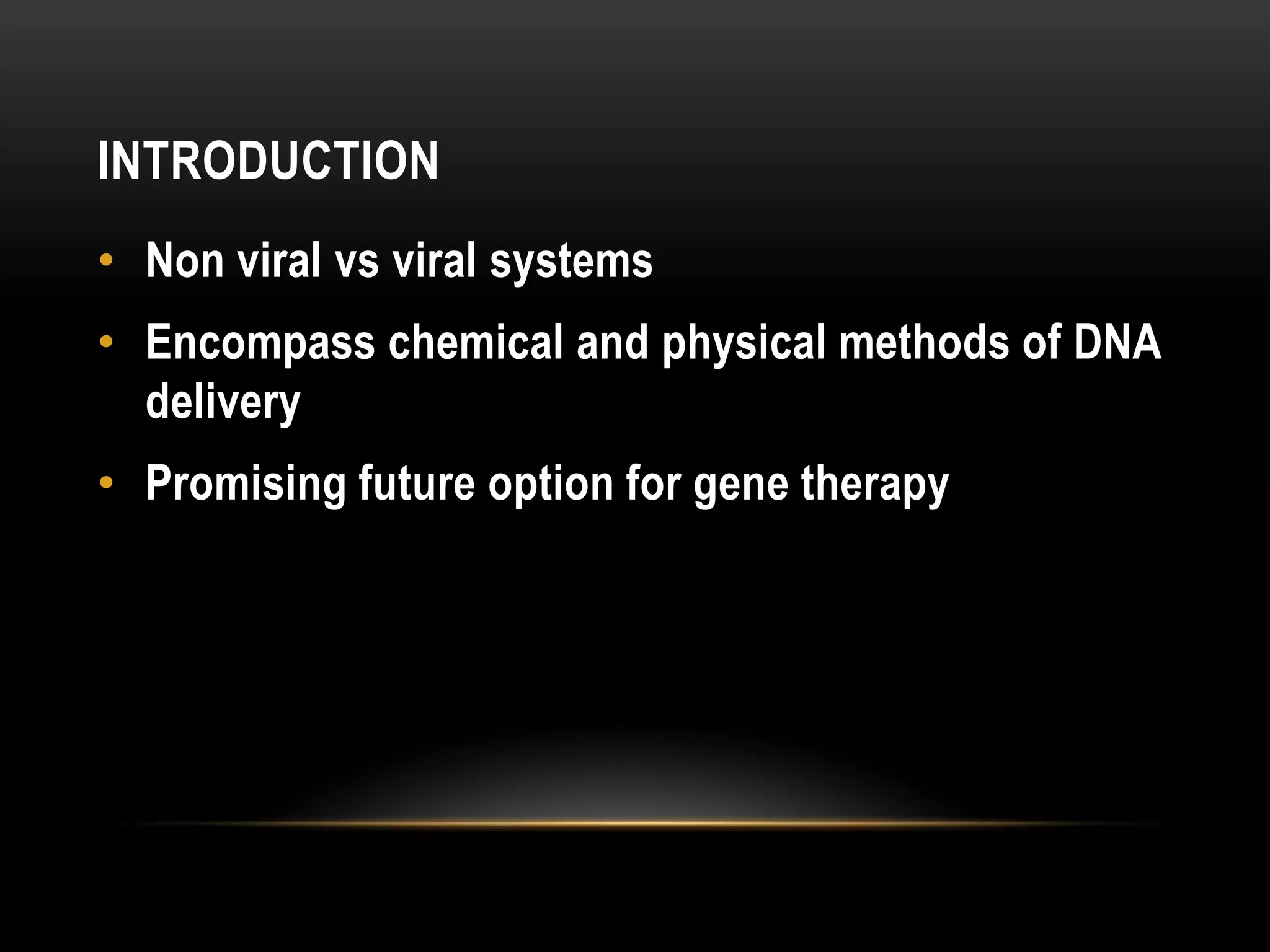 Non viral delivery systems for gene therapy (1) | PDF