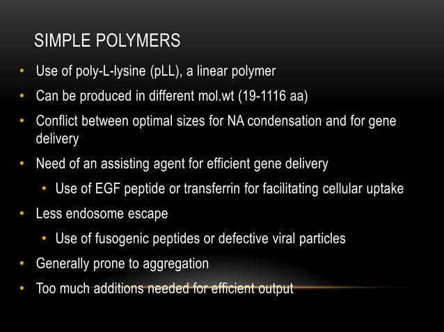 Non viral delivery systems for gene therapy (1) | PDF