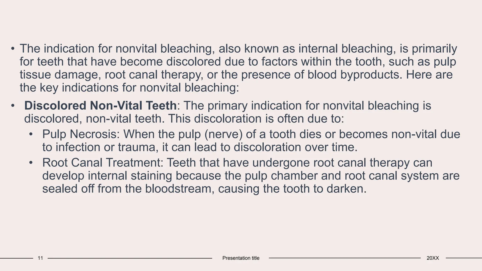 Non Vital Tooth Bleaching .pptx- conservative and endodontics | PPTX