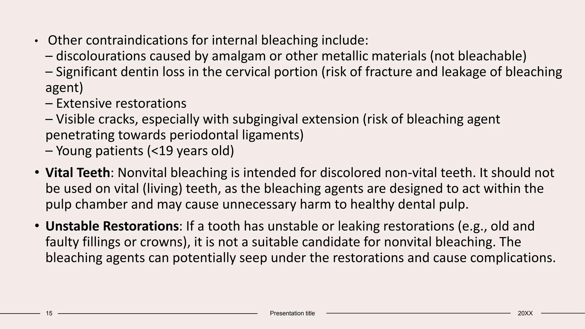 Non Vital Tooth Bleaching .pptx- conservative and endodontics | PPTX