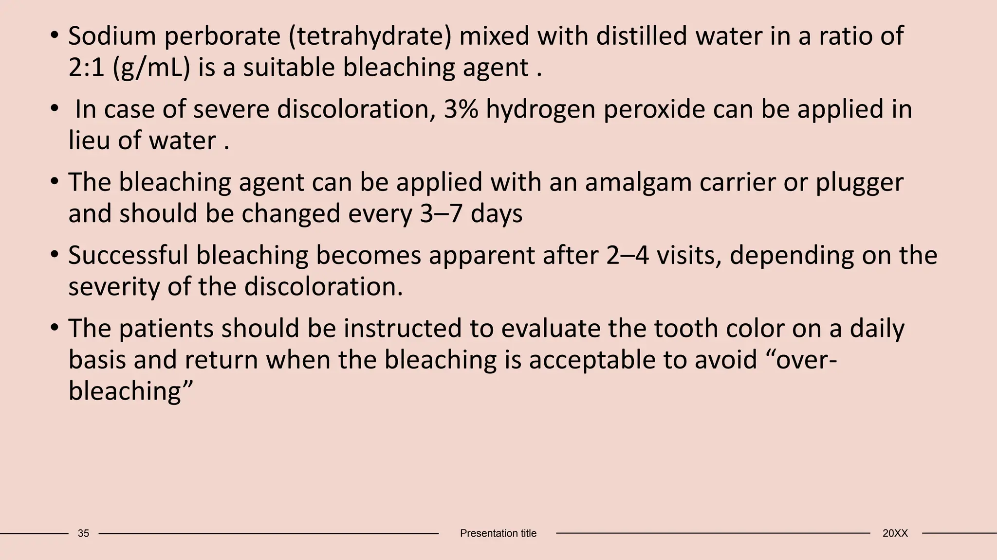 Non Vital Tooth Bleaching .pptx- conservative and endodontics | PPTX