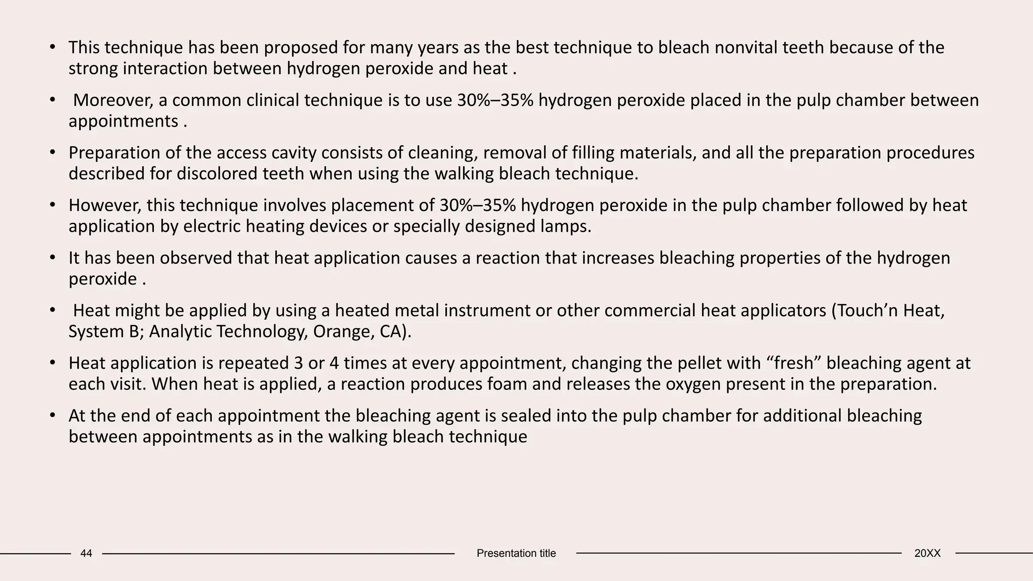 Non Vital Tooth Bleaching .pptx- conservative and endodontics | PPTX