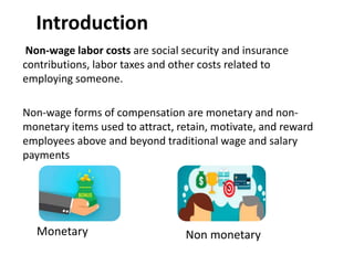 Non wage component of labour remuneration | PPTX
