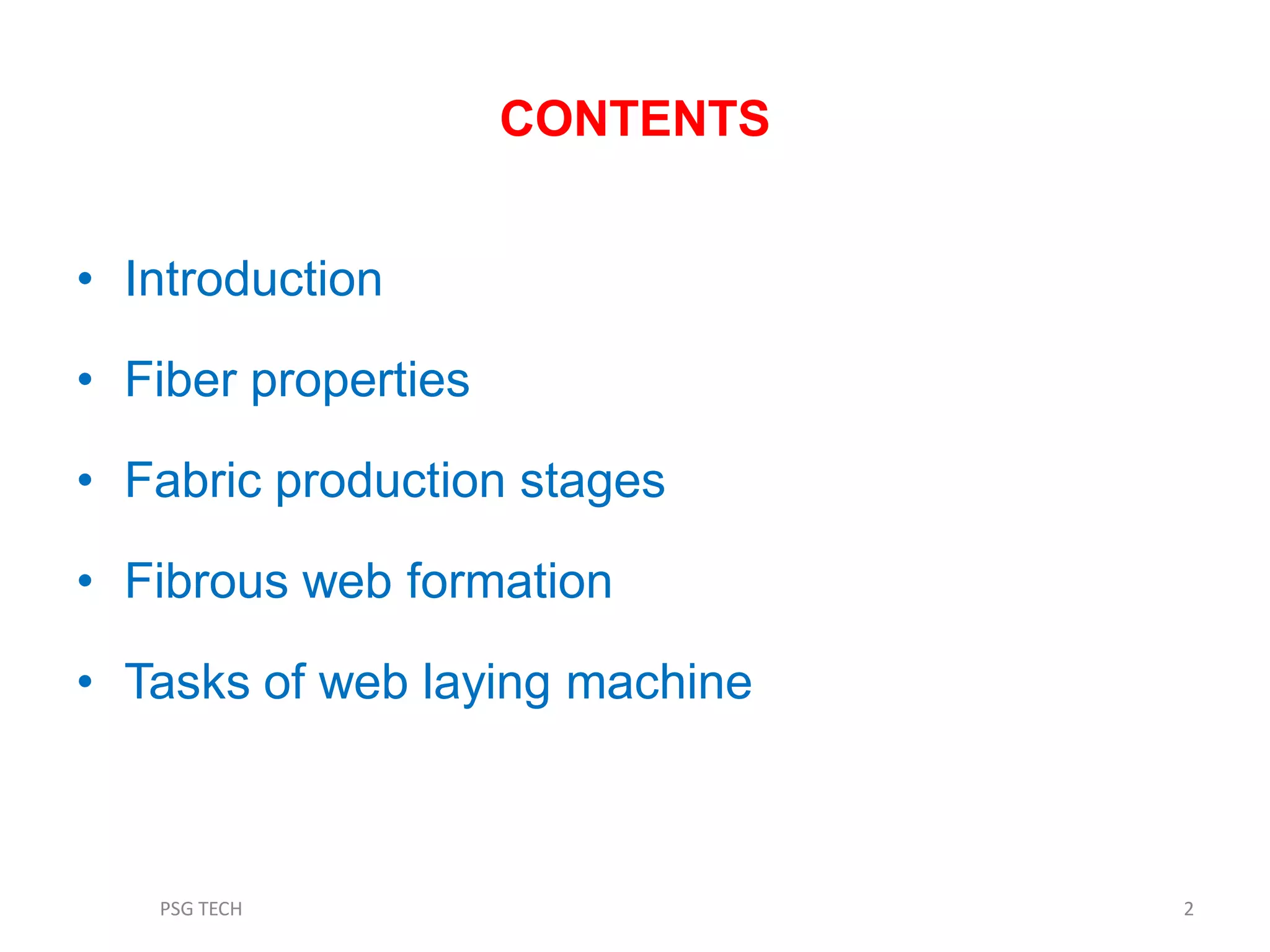 Nonwoven web formation rajesh | PDF