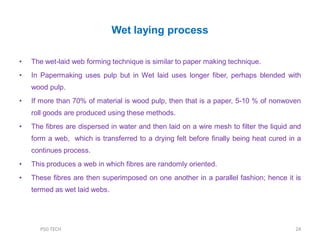Nonwoven web formation rajesh | PDF