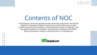 No Objection Certificate(NOC), NOC Certificate | PPT