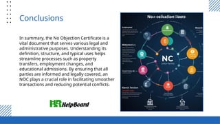 No Objection Certificate(NOC), NOC Certificate | PPTX