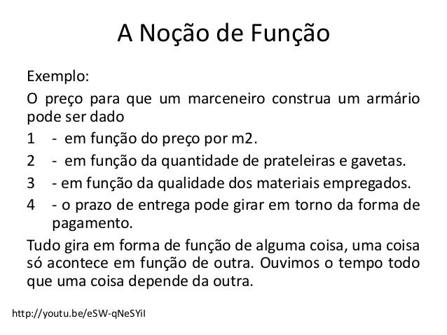 Noção De Função
