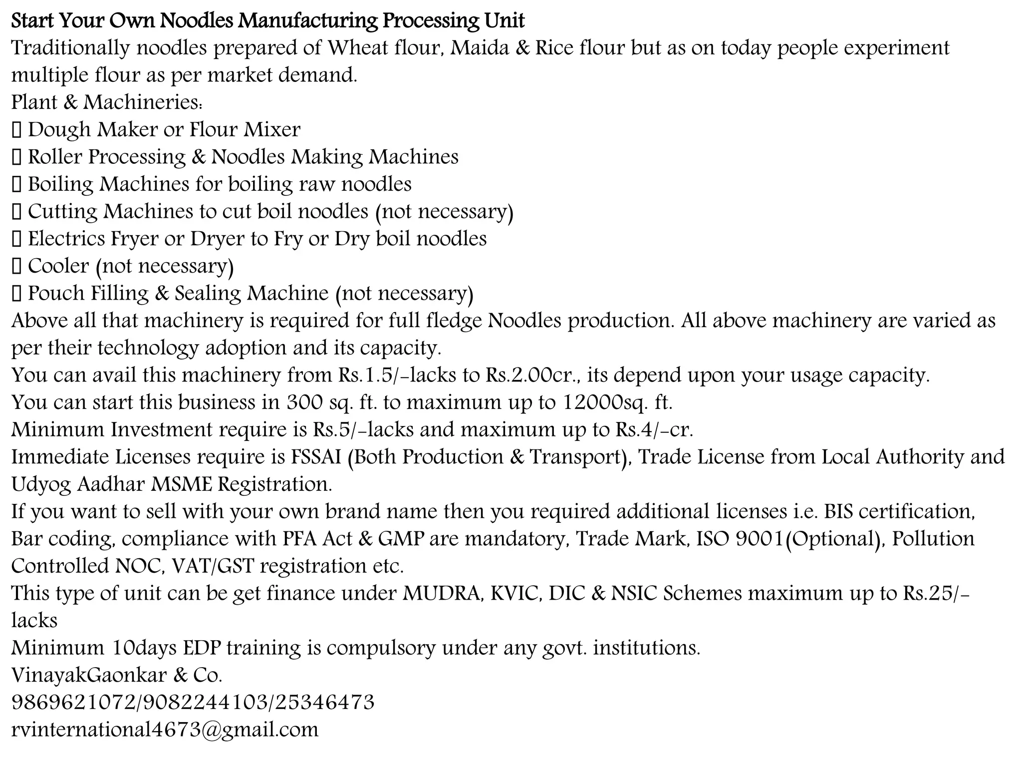 Noodles Manufacturing Process | PPTX