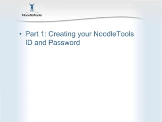 NoodleTools for Students | PPT
