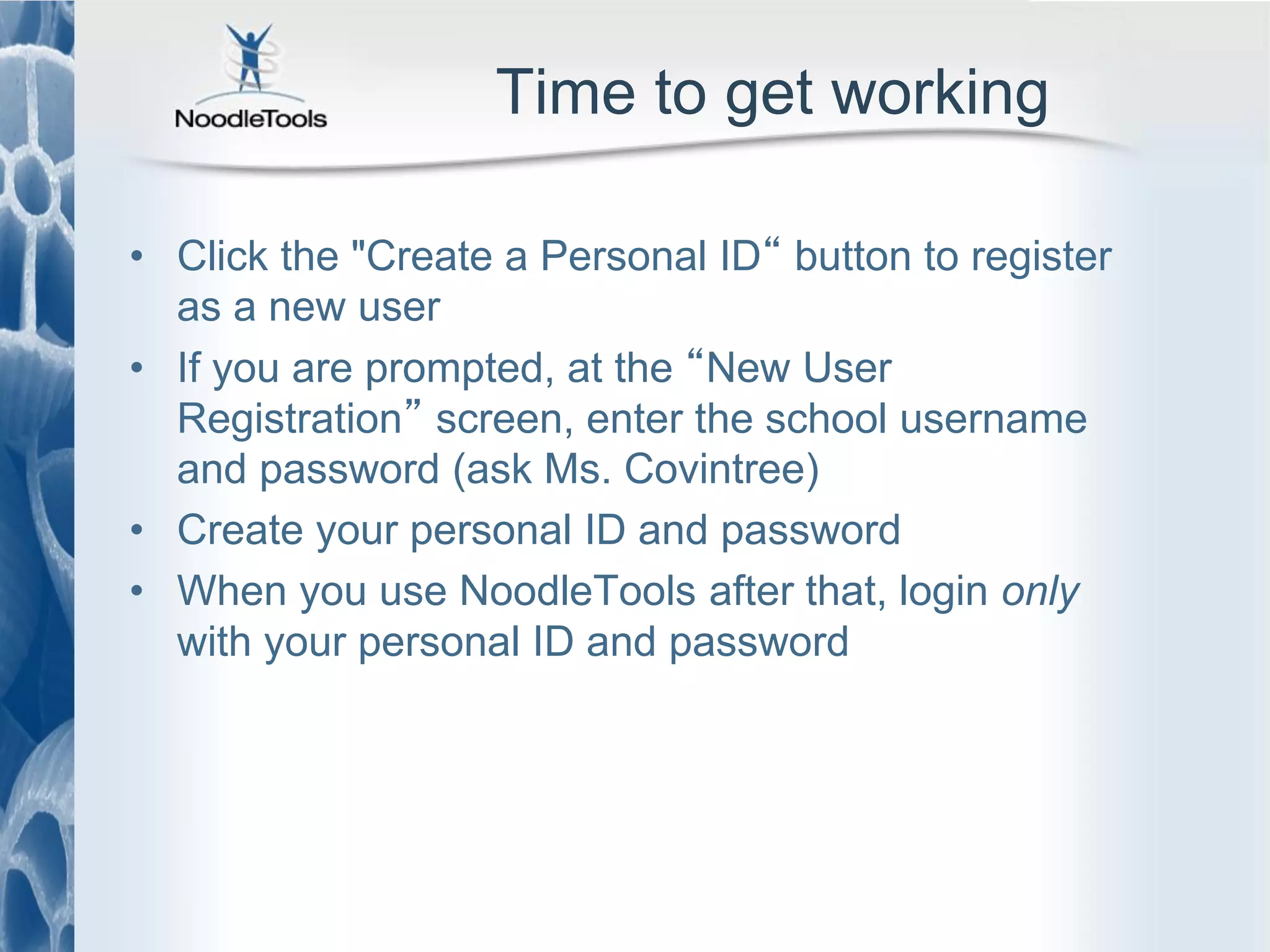 Noodletools for students | PPT