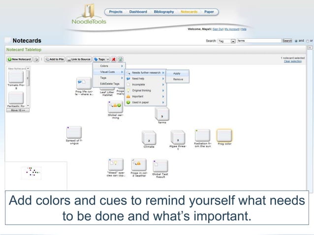 NoodleTools Notecards for Students | PPT