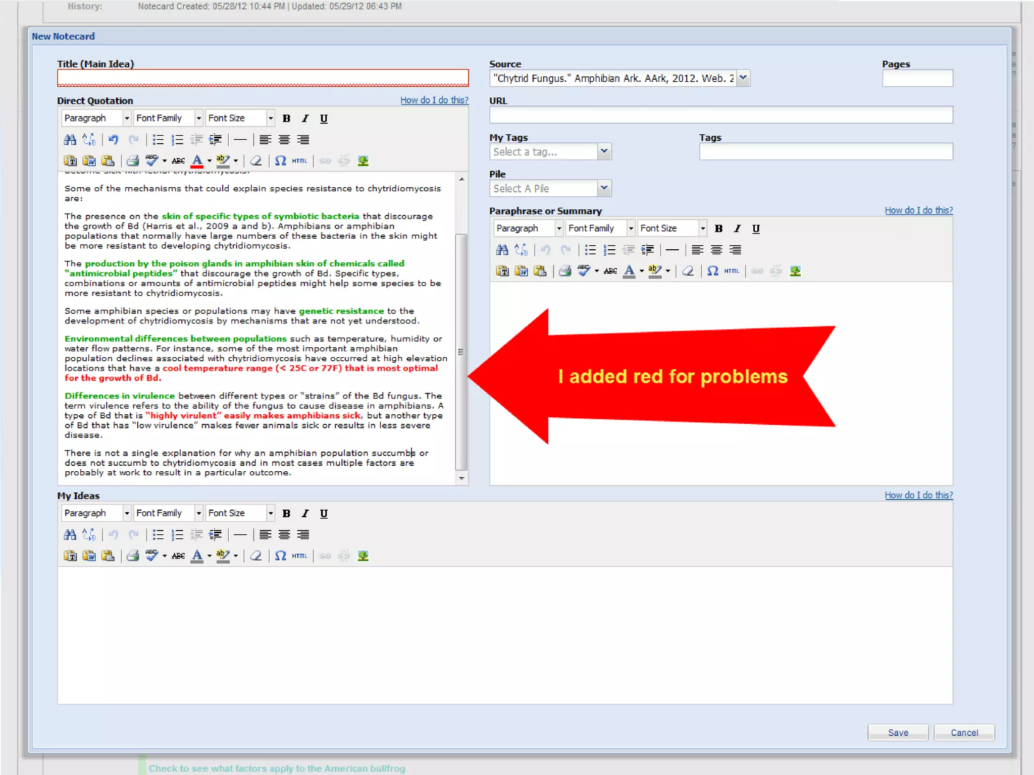 Noodletools notecards | PPT