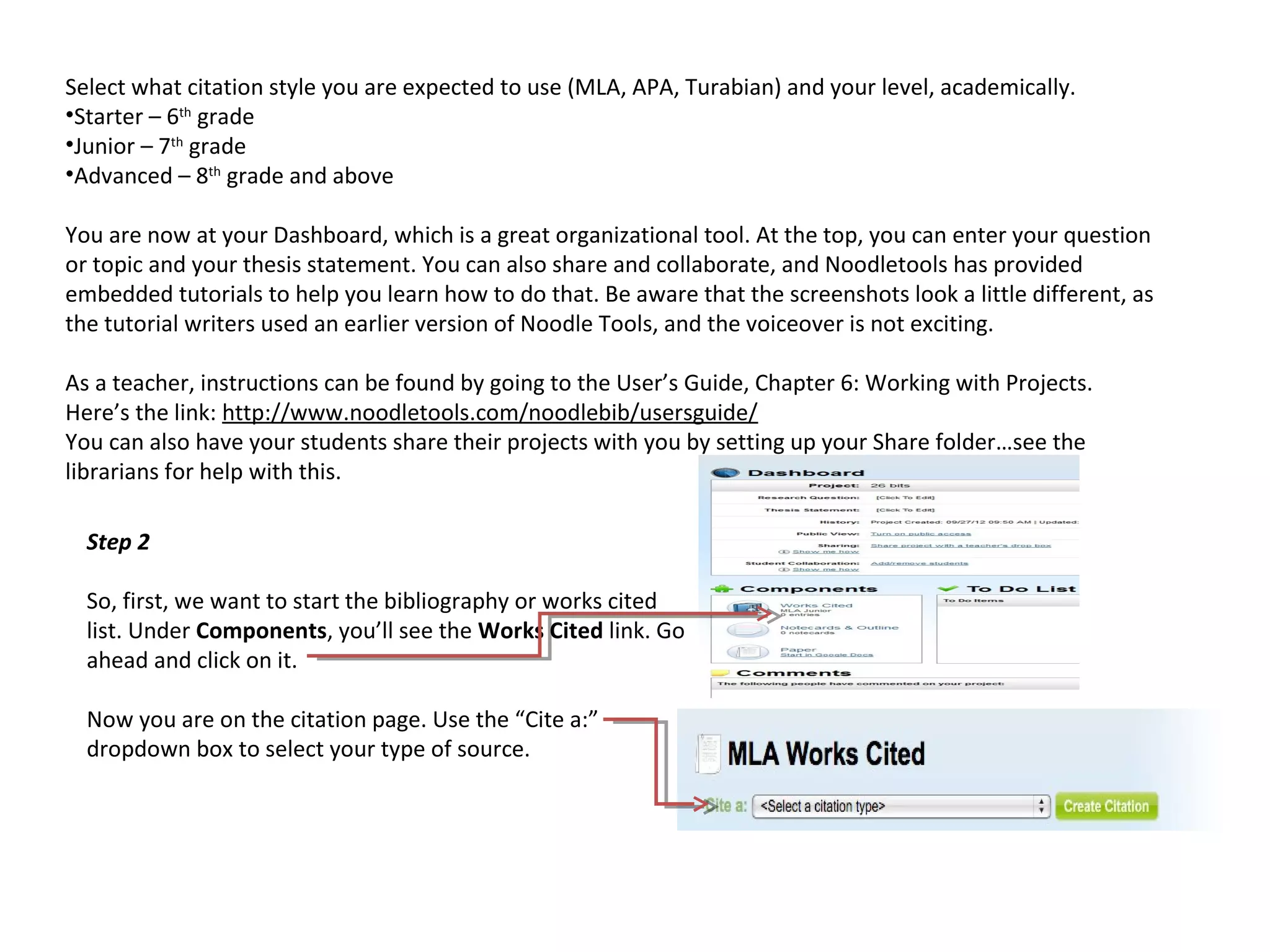 Noodle tools tutorial | PPT