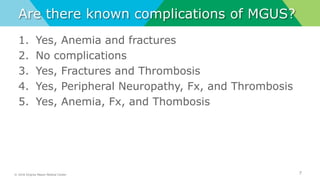 Noon conference mgus | PPTX
