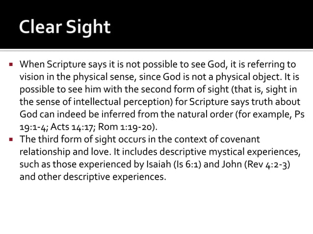 No one has seen god | PPT