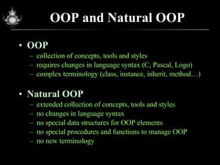 NATURAL OBJECT ORIENTED PROGRAMMING USING ELICA | PPT | Programming ...