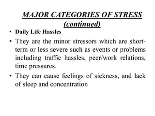 sorces ,effects of stress | PPT