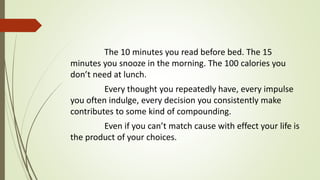 The compound effect book review | PPTX