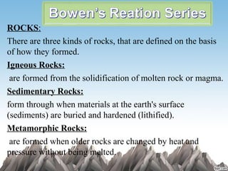 Bowen’s Reaction Series | PPT