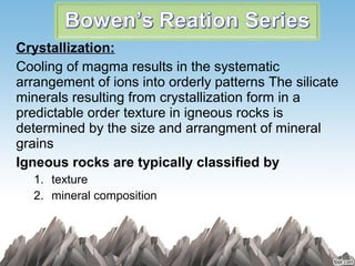 Bowen’s Reaction Series | PPT